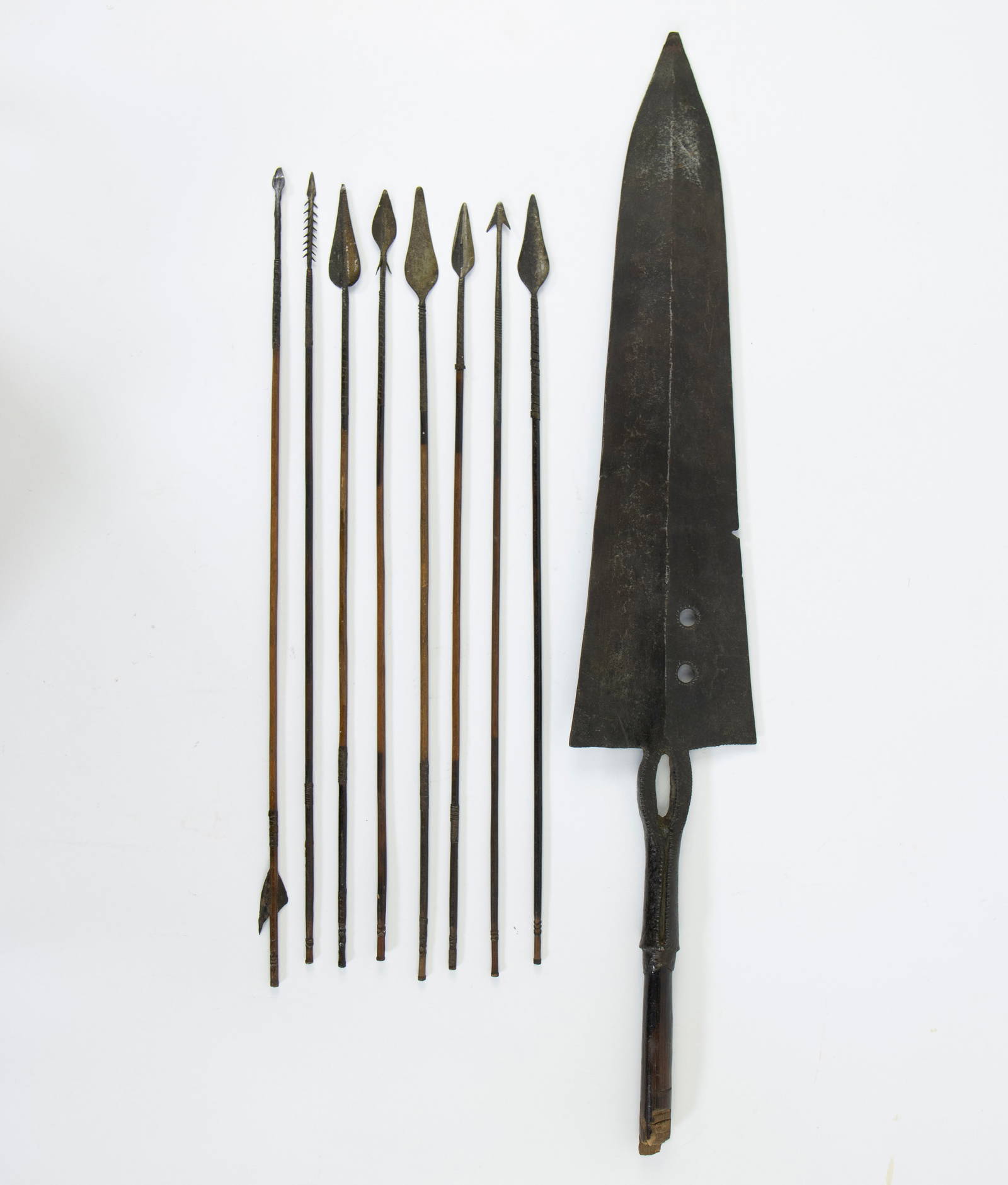 Tribal Objects From Kilo-moto (belgian Congo) Period 1927, 8 Arrows ...