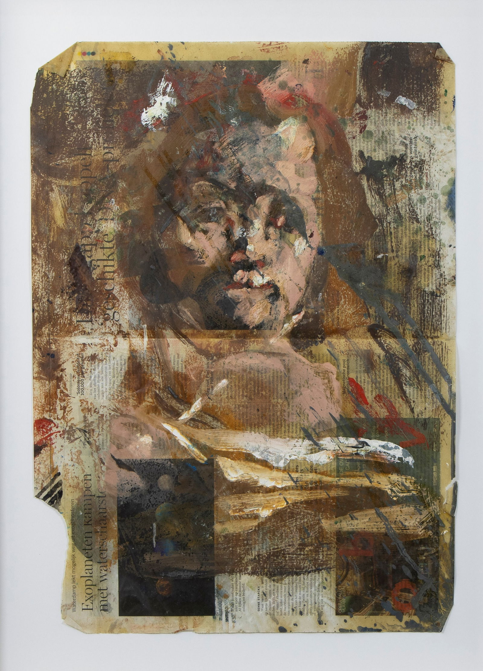 Matthieu Ronsse (1981), Mixed Media Totale!, Signed And Dated 2020 ...