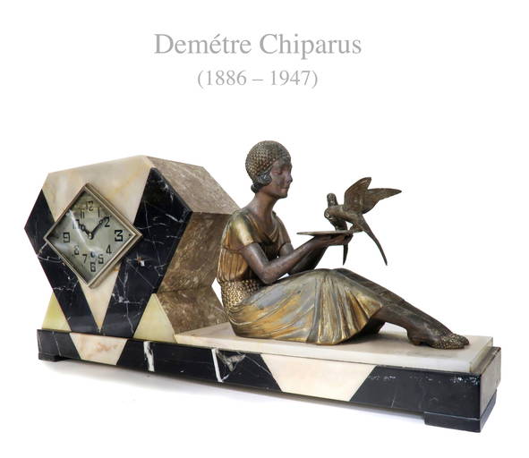 Chiparus, French Art Deco Clock C.1920s - Nov 10, 2021 | Auction Plus ...
