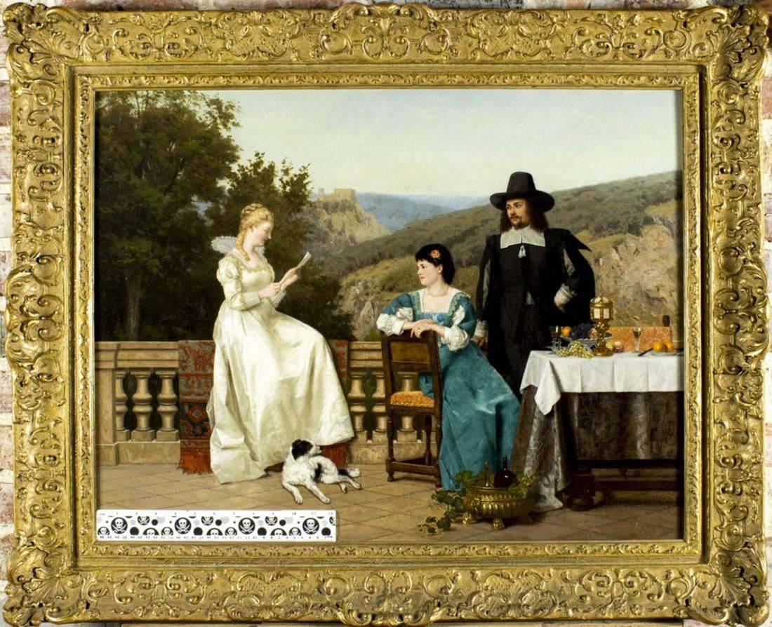 Paul Preyer (german,1847-1931) "the Reader" Oil On Canvas Auction