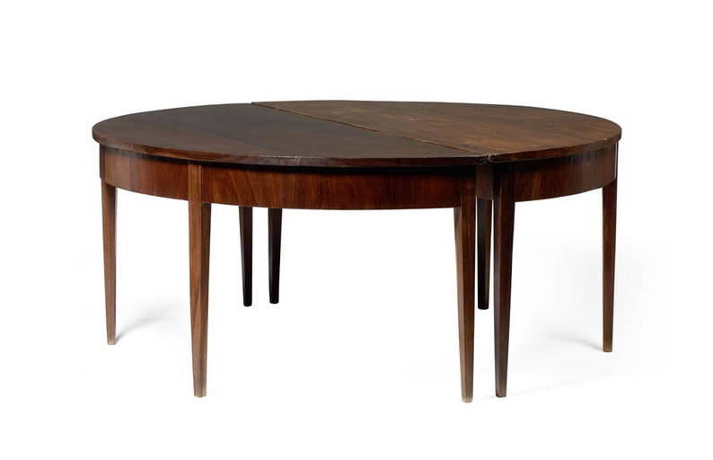 Par De Mesas Meia Lua Em Madeira