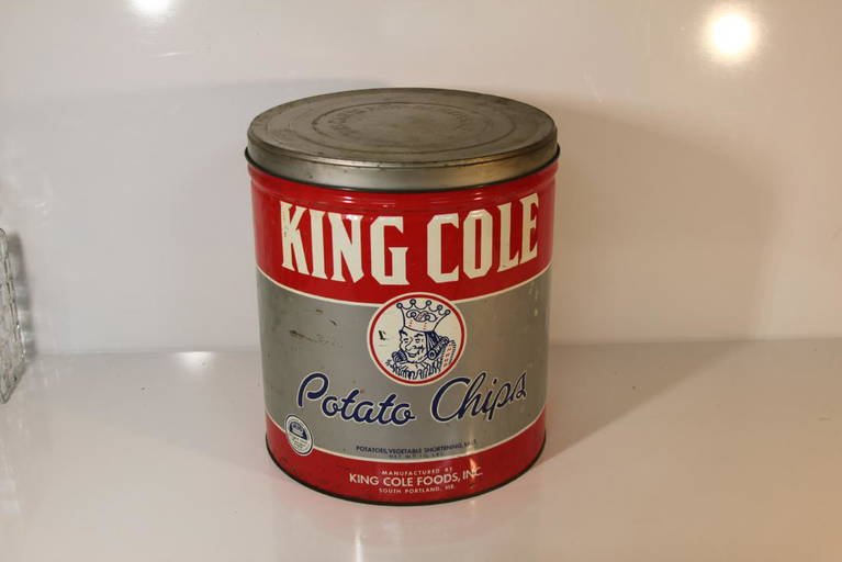 Vintage King Cole Can With Lid