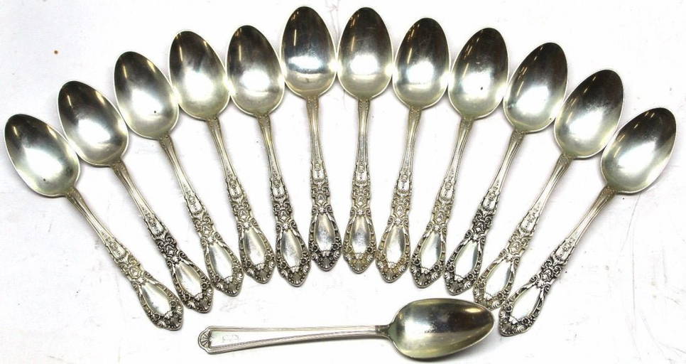 Prince Eugene Alvin 13pc Sterling Silver Spoons - Aug 10, 2019 | Miami ...