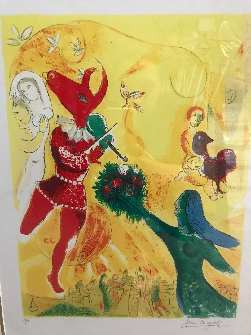 Marc Chagall La Danse Lithograph Print - Mar 07, 2020 | Miami Art ...