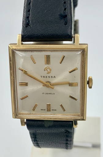 Rare Tressa Watch Vintage 18kt. Rose Gold Ref. 1133g With Date(1970s)