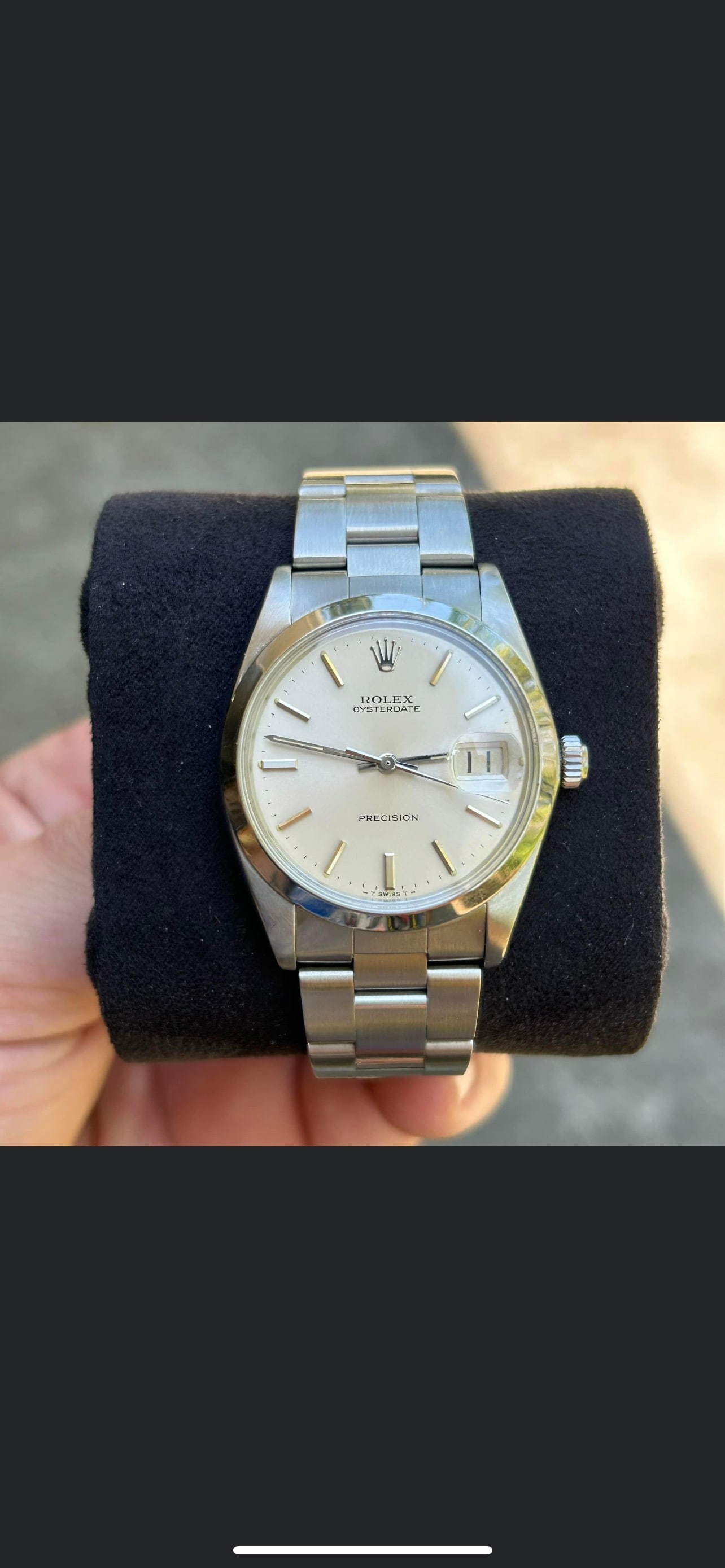 Used 34mm Rolex Comes With Box & Appraisal Auction