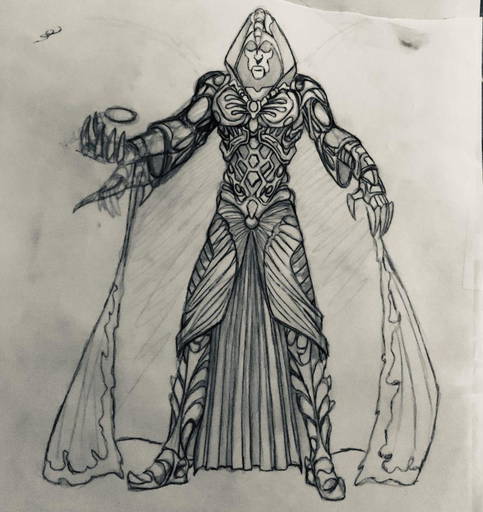 Wishmaster (1997) Djinn Full Body Concept Artwork