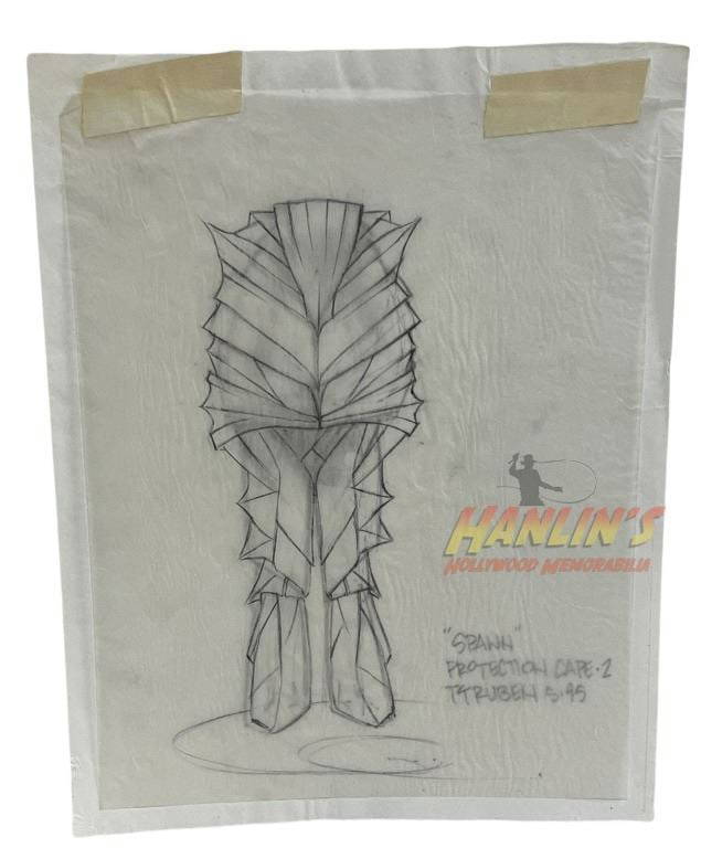 Spawn (1997) - Original Concept Art - Spawn Cape Auction