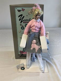 Edwin Knowles 16" Porcelain "peggy Sue" Doll