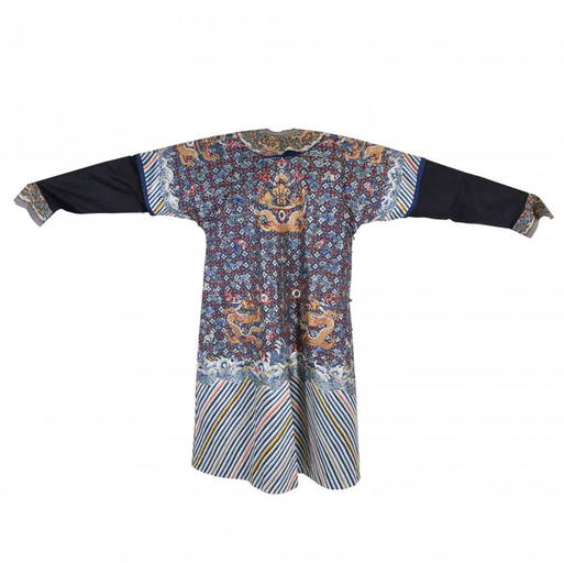 CHINESE IMPERIAL DRAGON TUNIC OR 'JI FU', PROBABLY FROM THE QING ...