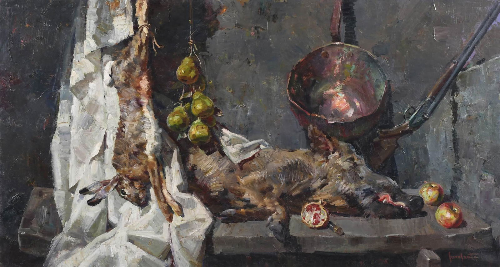 JOSEP SERRASANTA (1916-1998). "HUNTING STILL LIFE". - Sep 22, 2022 | Subastas de Barcelona S.L ...