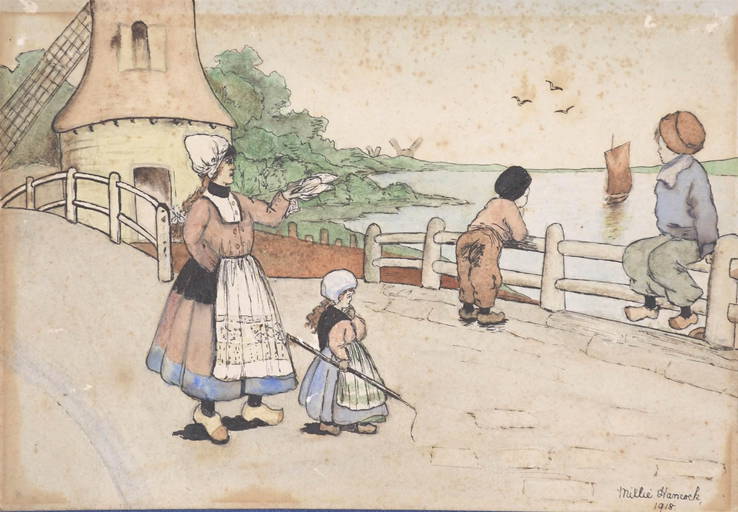 Millie Hancock (20th Century). "the Farewell", 1918.