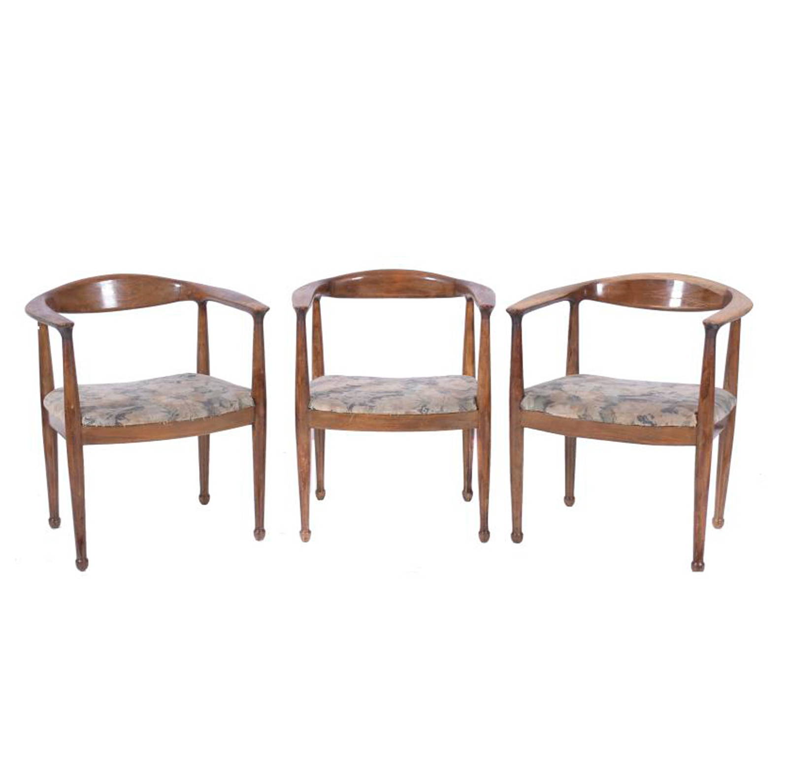 Set Of Three Chairs After Models By Hans J. Wegner, 20th Century Auction