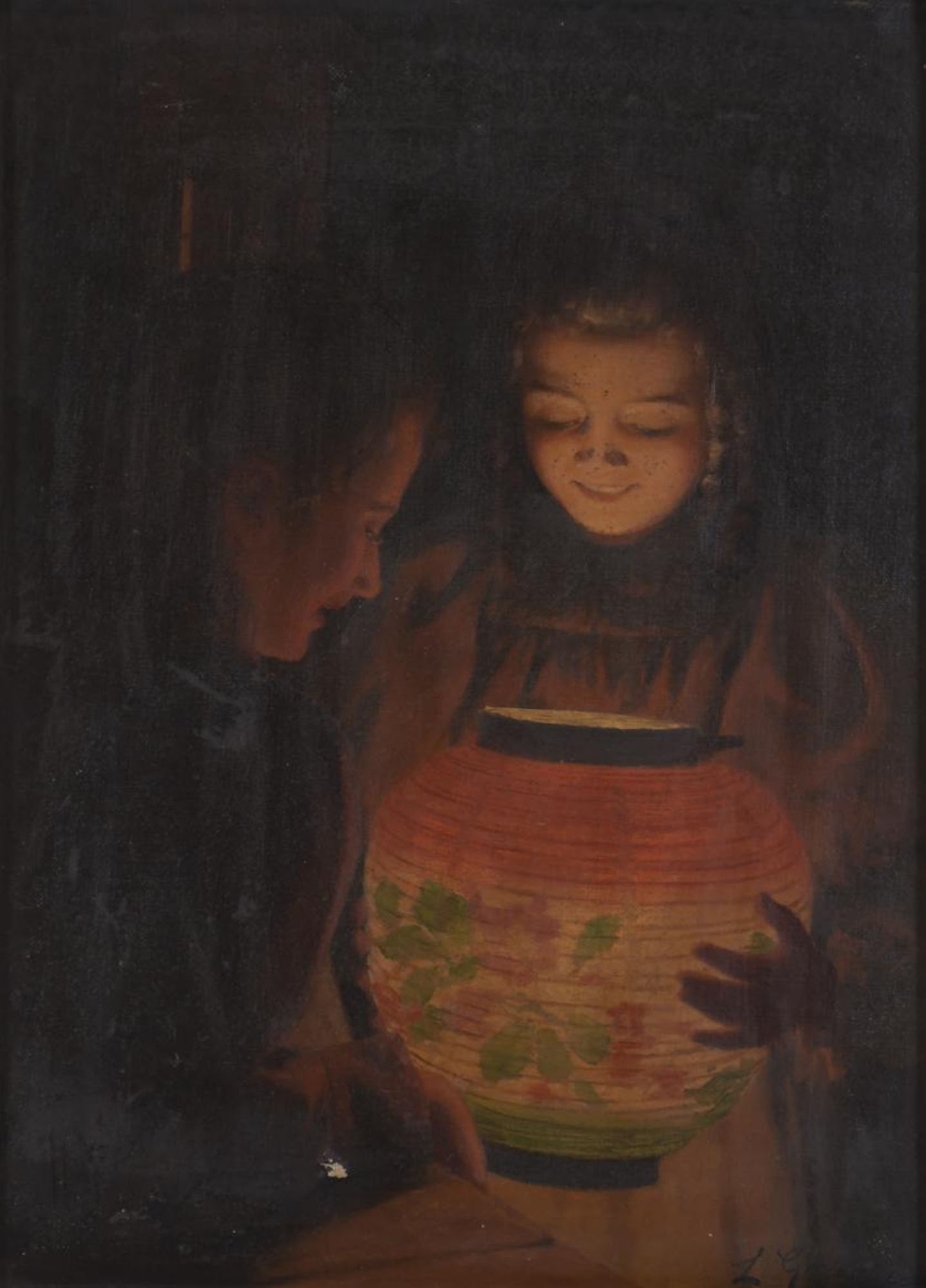 Llu?s Graner I Arruf? (1863-1929). "girls With A Lantern". Auction