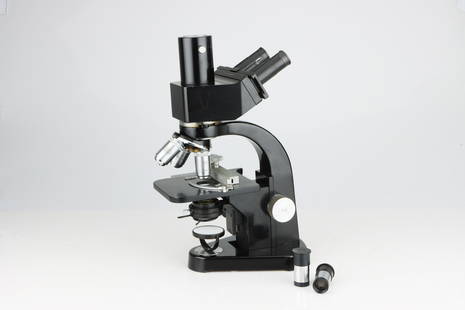 Cased Leitz Binocular Microscope