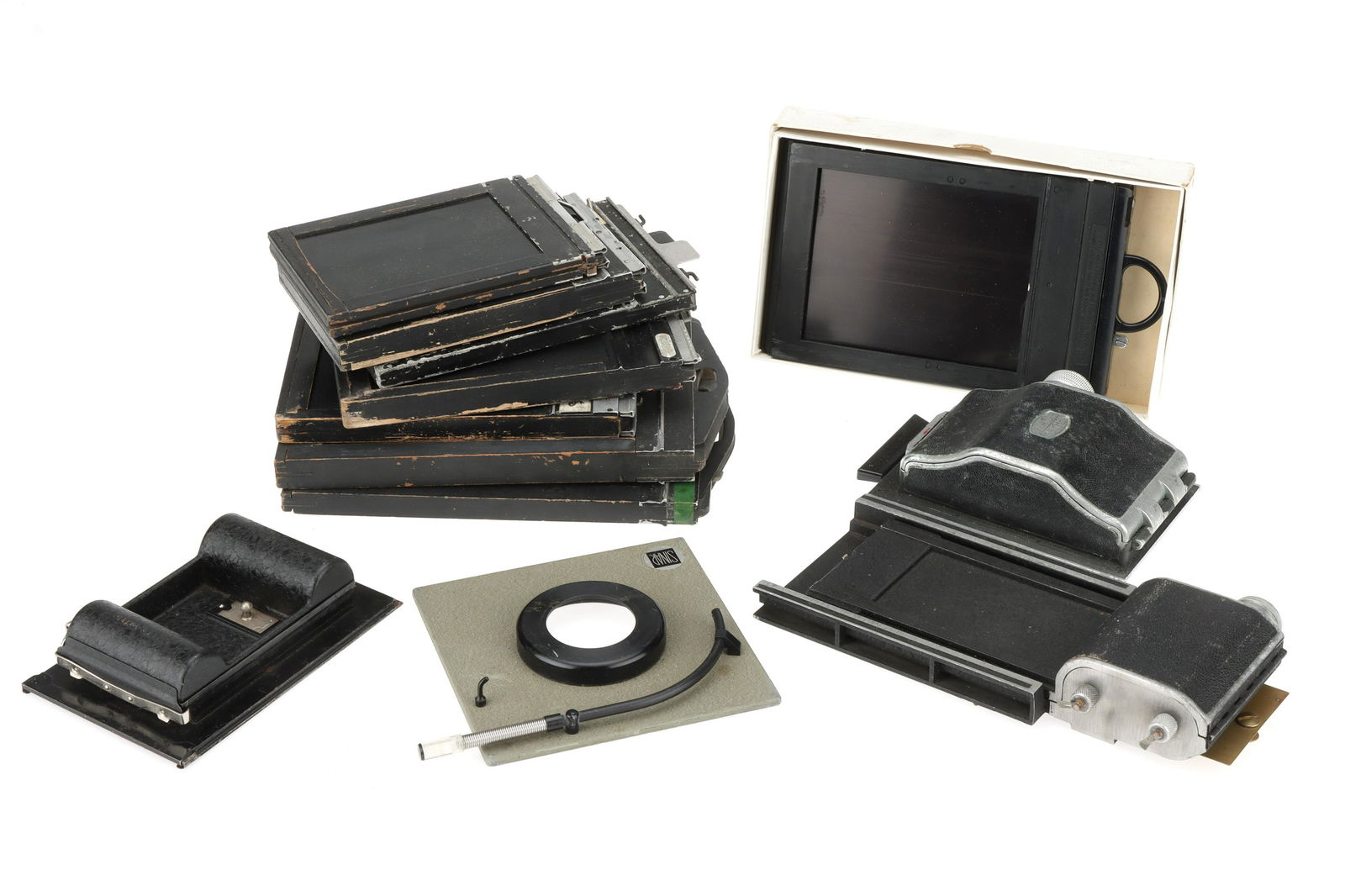 A Selection Of Various Camera Film Backs,