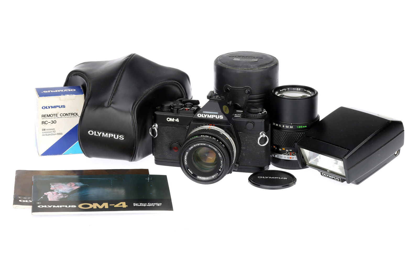 An Olympus Om 4 Slr Camera,