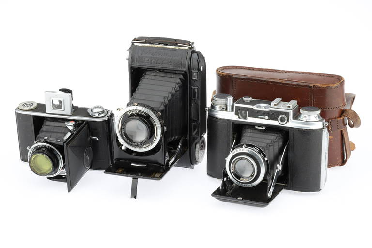 Three Medium Format Folding Cameras