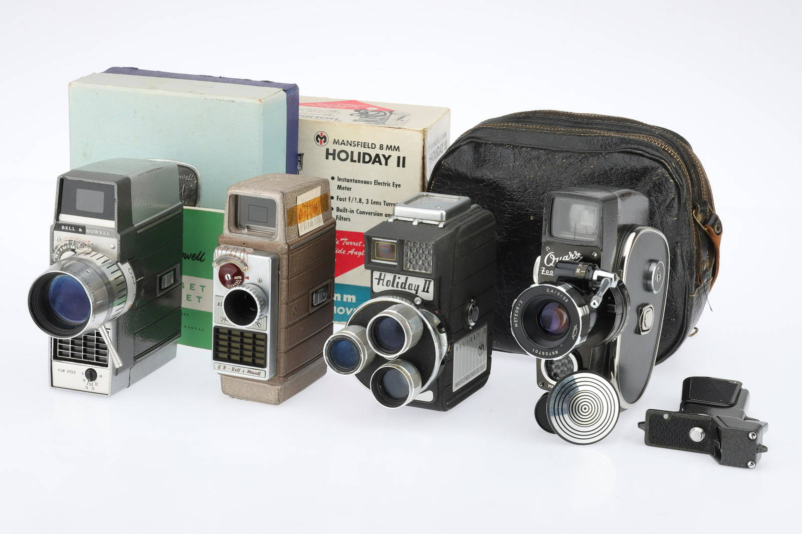 A Selection Of Four 8mm Motion Picture Cameras, Auction
