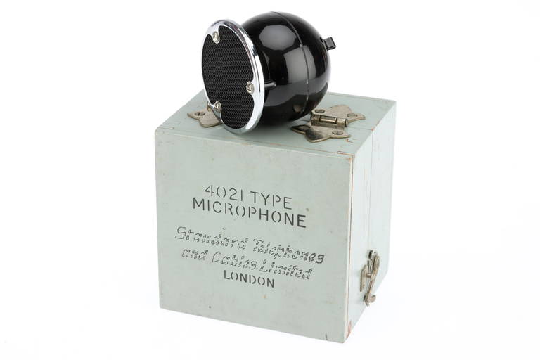An Stc 4021 Type 'apple & Biscuit' Microphone,