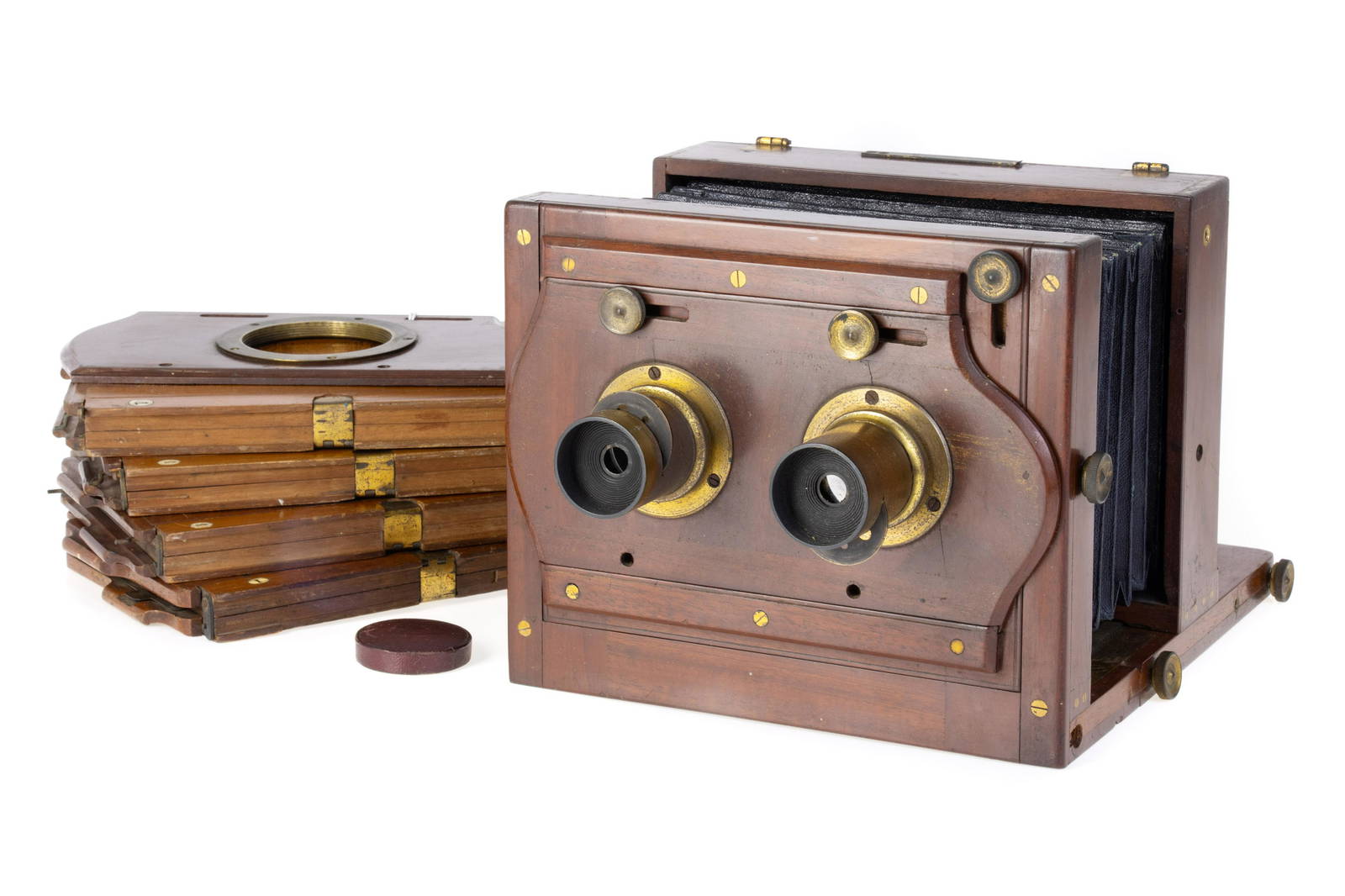 A Mid 19th Century Stereo Tailboard Camera, Auction