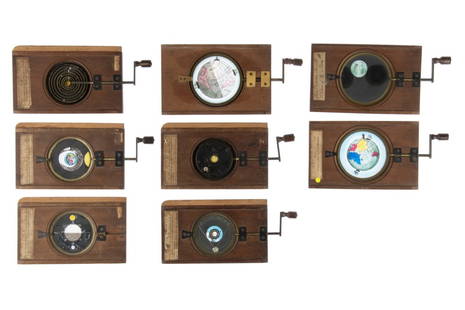A Set Of Astronomical Mechanical Magic Lantern Slides