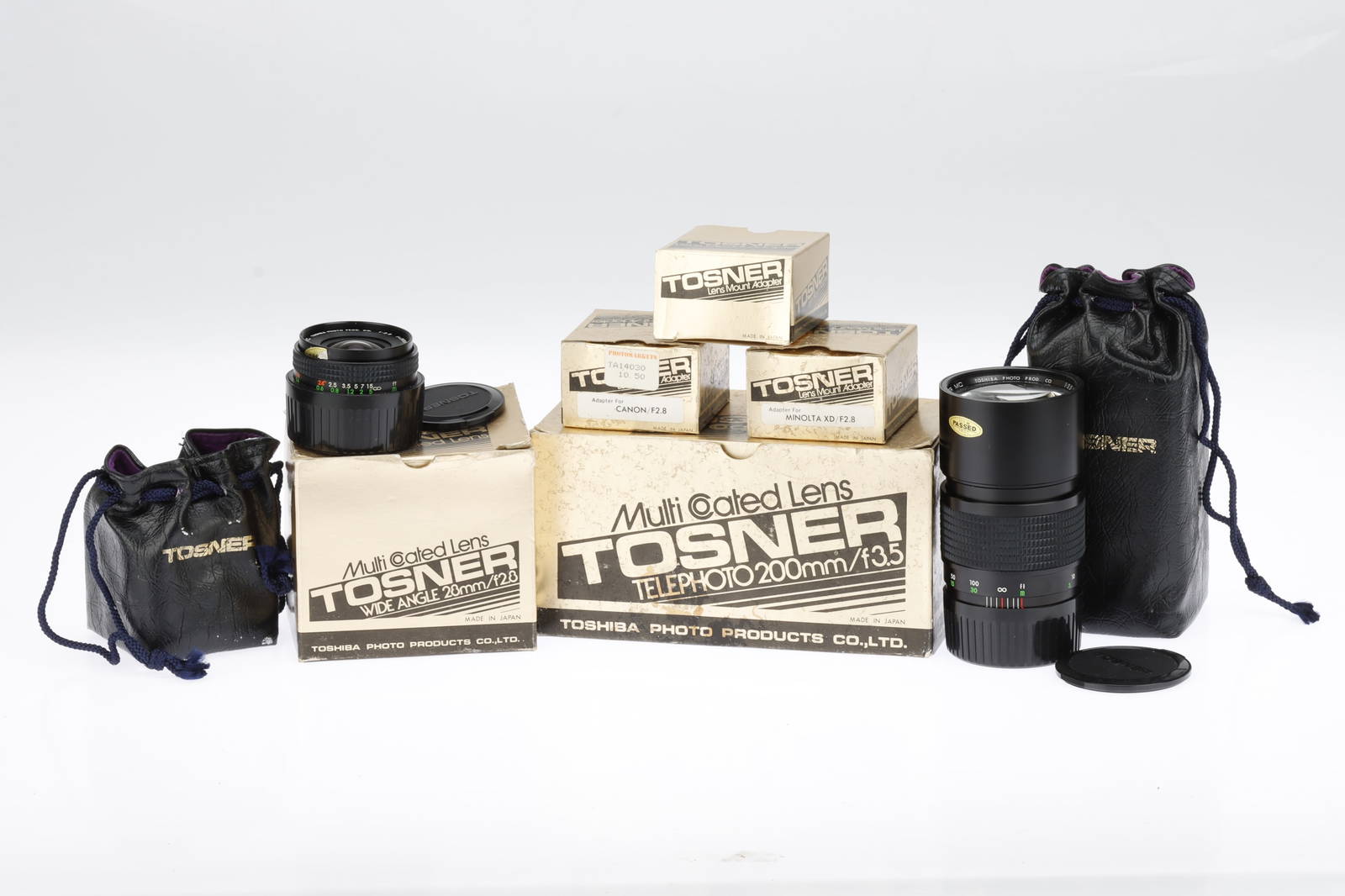 Two Boxed Toshiba Tosner Lenses With Adapters Auction