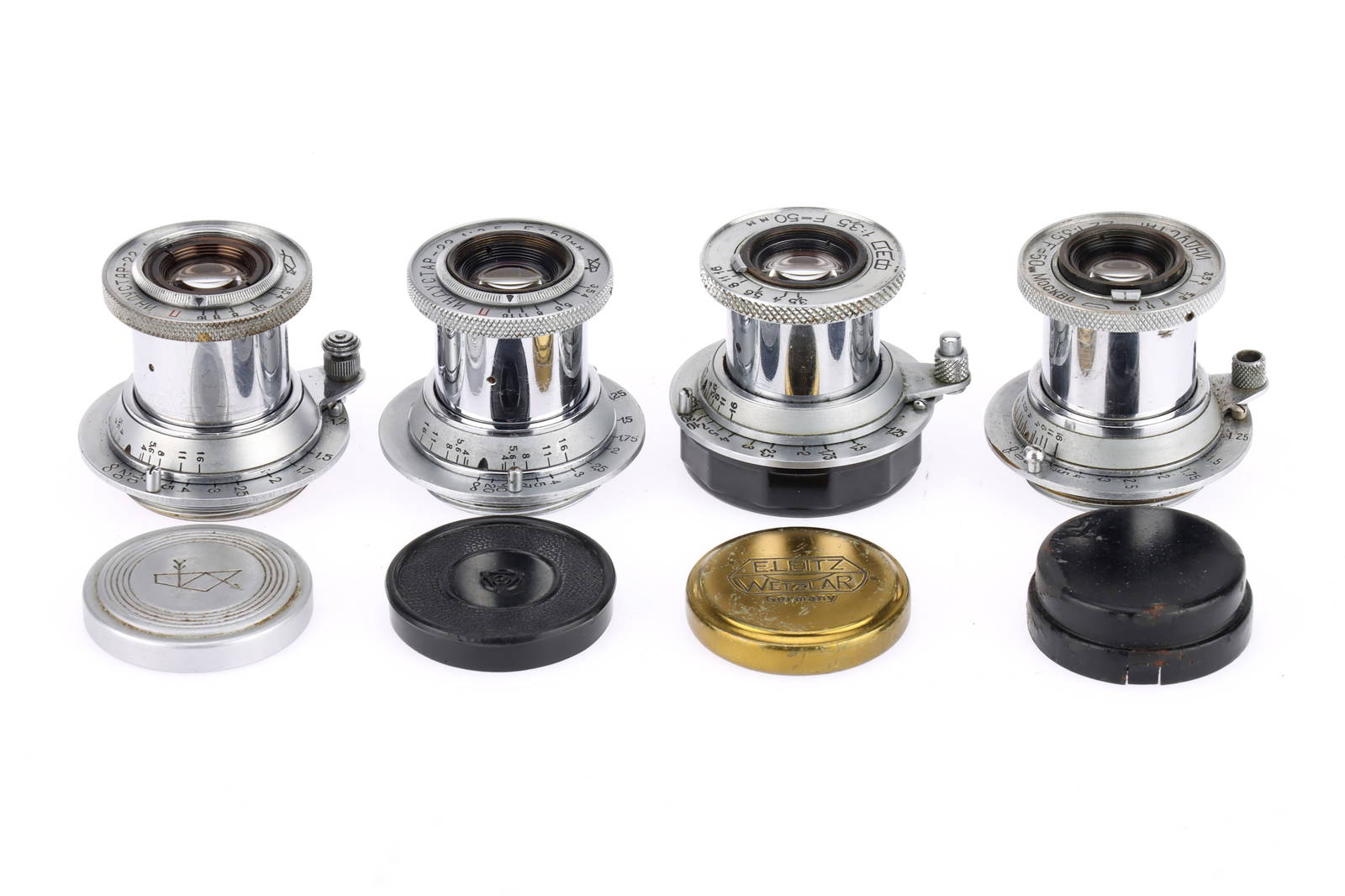 A Selection Of Soviet Era Camera Lenses, Auction