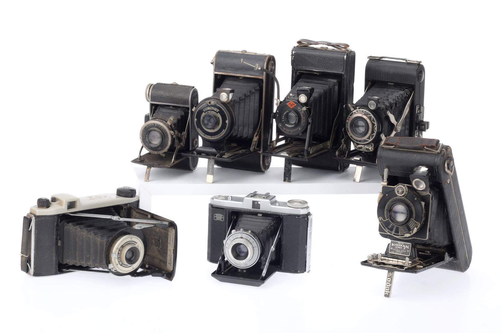 A Selection Of Folding Roll Film Cameras, Auction