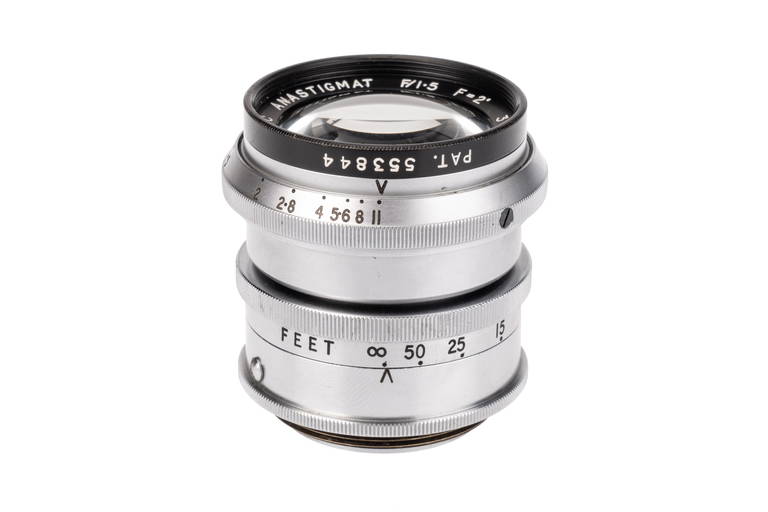 A J. H. Dallmeyer Septac F/1.5 2" Lens,