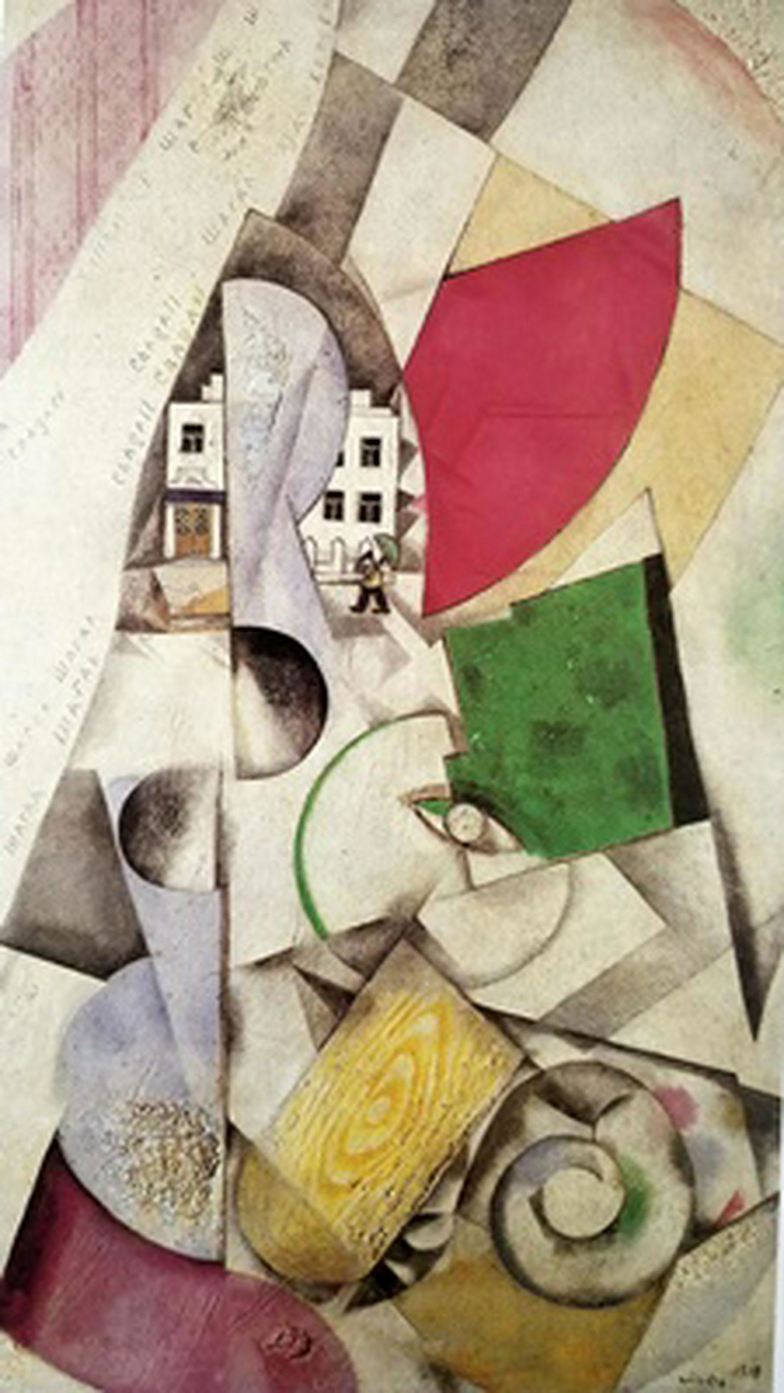 Marc Chagall Cubist Landscape “after”