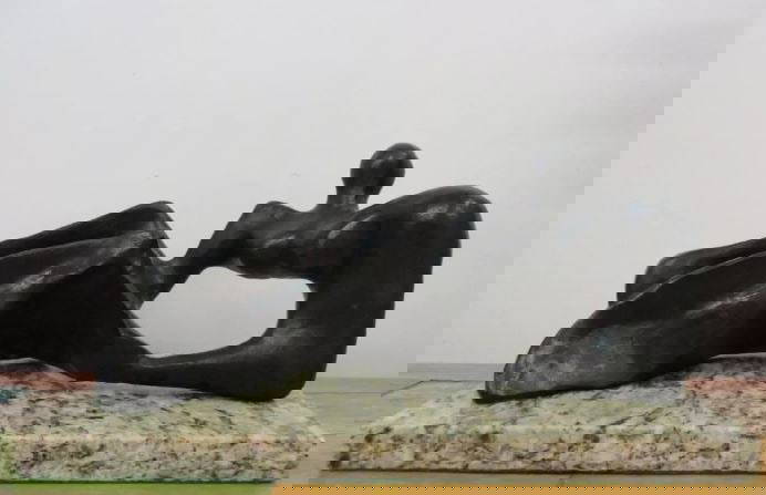 Bronze Sculpture Strut Bridge Henry Moore Auction