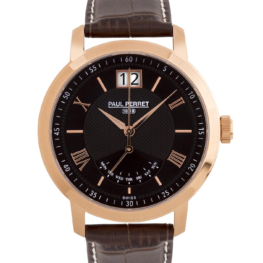 For Auction: Paul Perret Men's Day/Date Swiss Made Watch (#21) on Jul ...