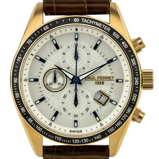 Paul Perret Men's Chronograph Watch Textured Leather - Jan 09, 2020 ...