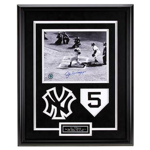 Joe Dimaggio New York Yankees Framed Signed