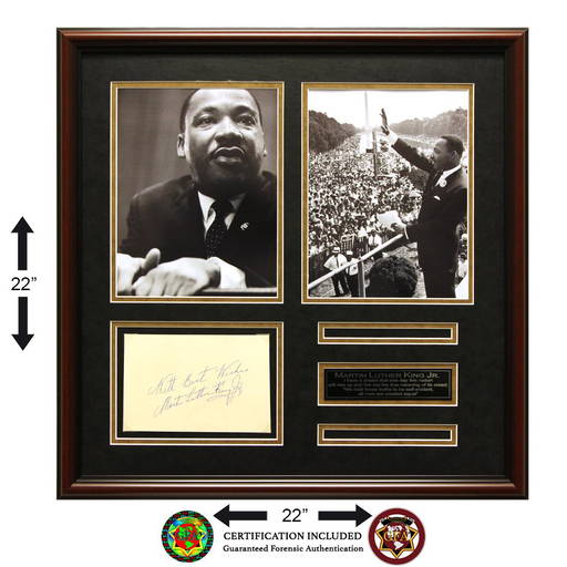 Martin Luther King Jr. Signed 4¾x5¾ Cut Paper