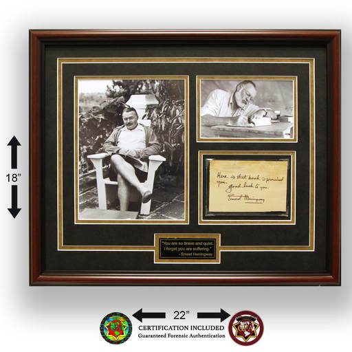 Ernest Hemingway Signed Autograph Note - Aug 11, 2021 | Dalshire ...