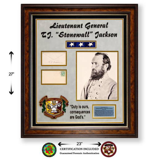 General T.j. Stonewall Jackson Signed Envelope