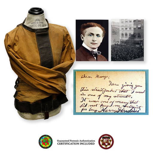 Harry Houdini Signed Worn Stunt Strait Jacket. - Mar 02, 2022 ...