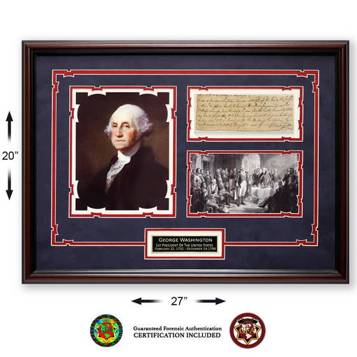 George Washington Signed Partial Document