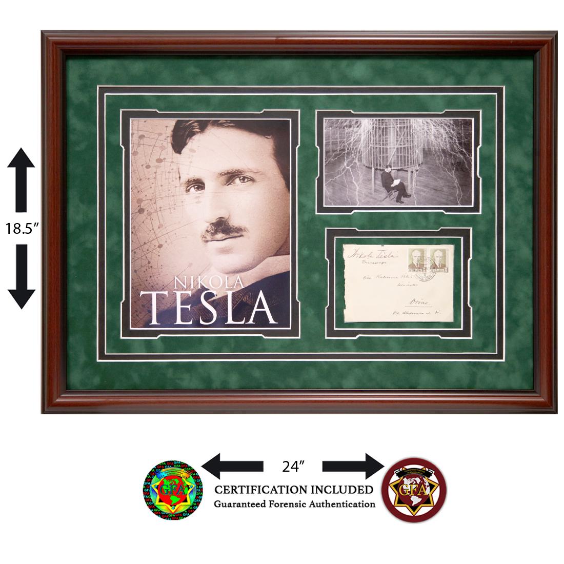 Nikola Tesla Signed Envelope With Tesla Stamp 1936 - Jul 07, 2022 ...