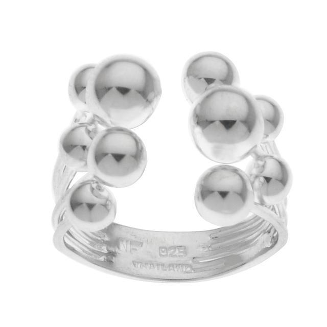 Sterling Silver Ball Ring Size 12