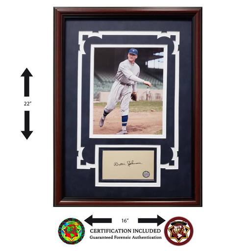 WALTER JOHNSON SIGNED CUT - Sep 28, 2022 | Dalshire International in TX