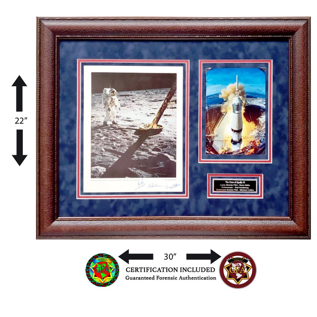 APOLLO 11 ASTRONAUTS SIGNED 11 x 14 COLOR PRINT (#0032) on Dec 14, 2022 ...