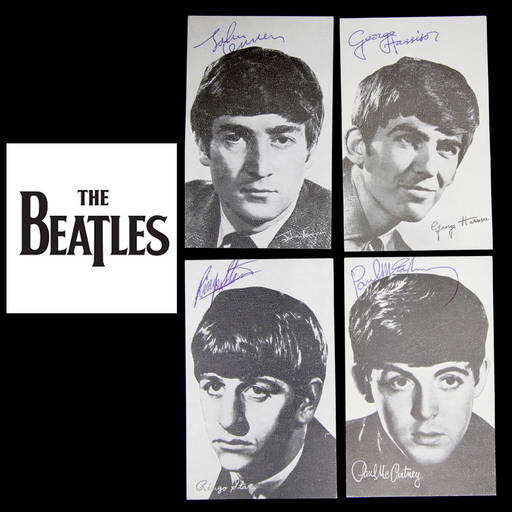 BEATLES SIGNED BLACK AND WHITE PORTRAIT CARDS (#0089) on Dec 14, 2022 ...