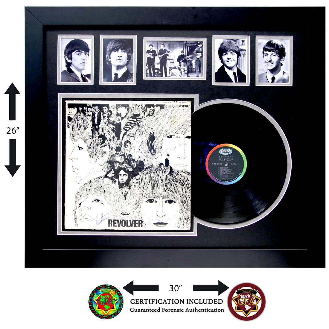 The Beatles Signed Revolver Lp Record Album