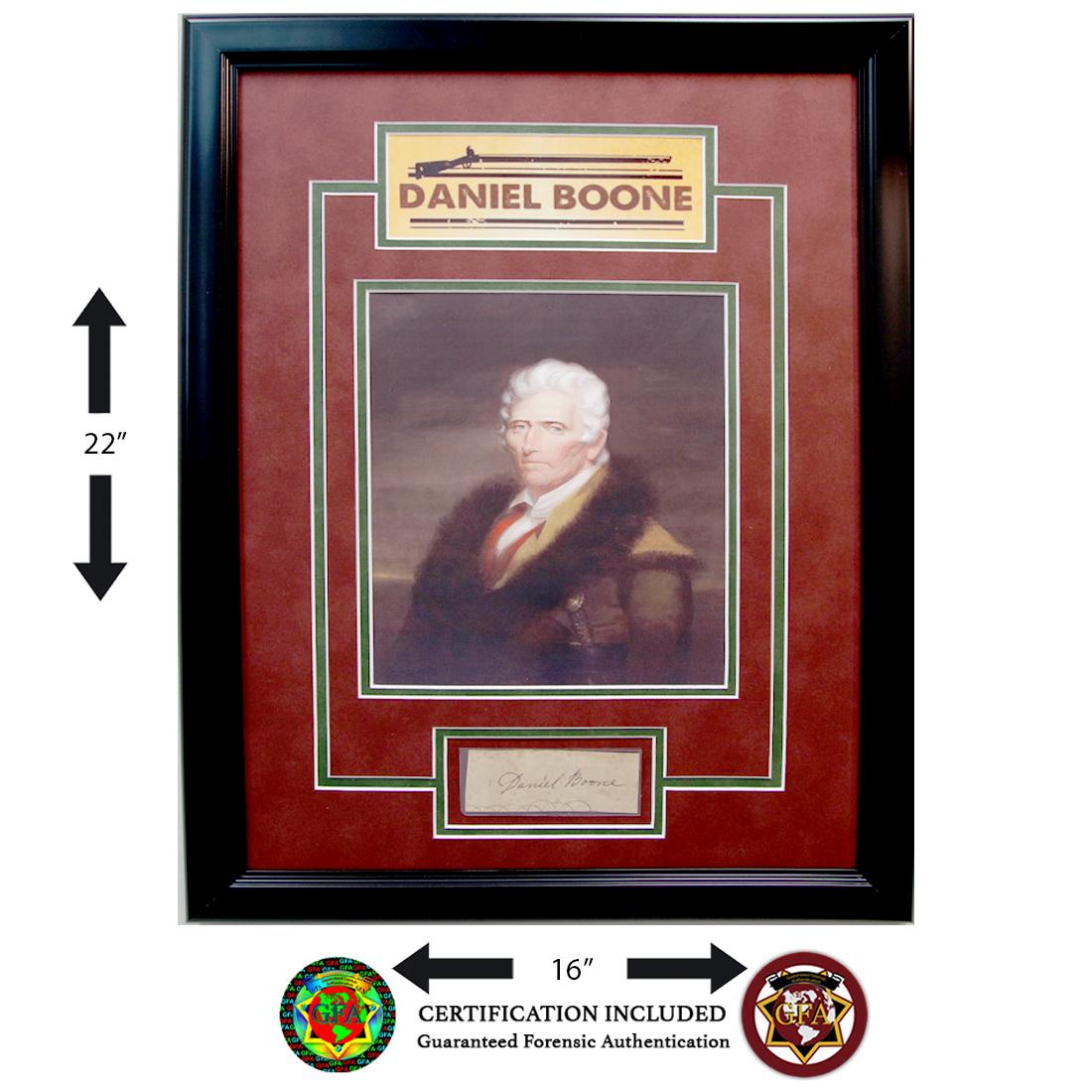 DANIEL BOONE SIGNED CUT (#0108) on Feb 22, 2023 | Dalshire ...