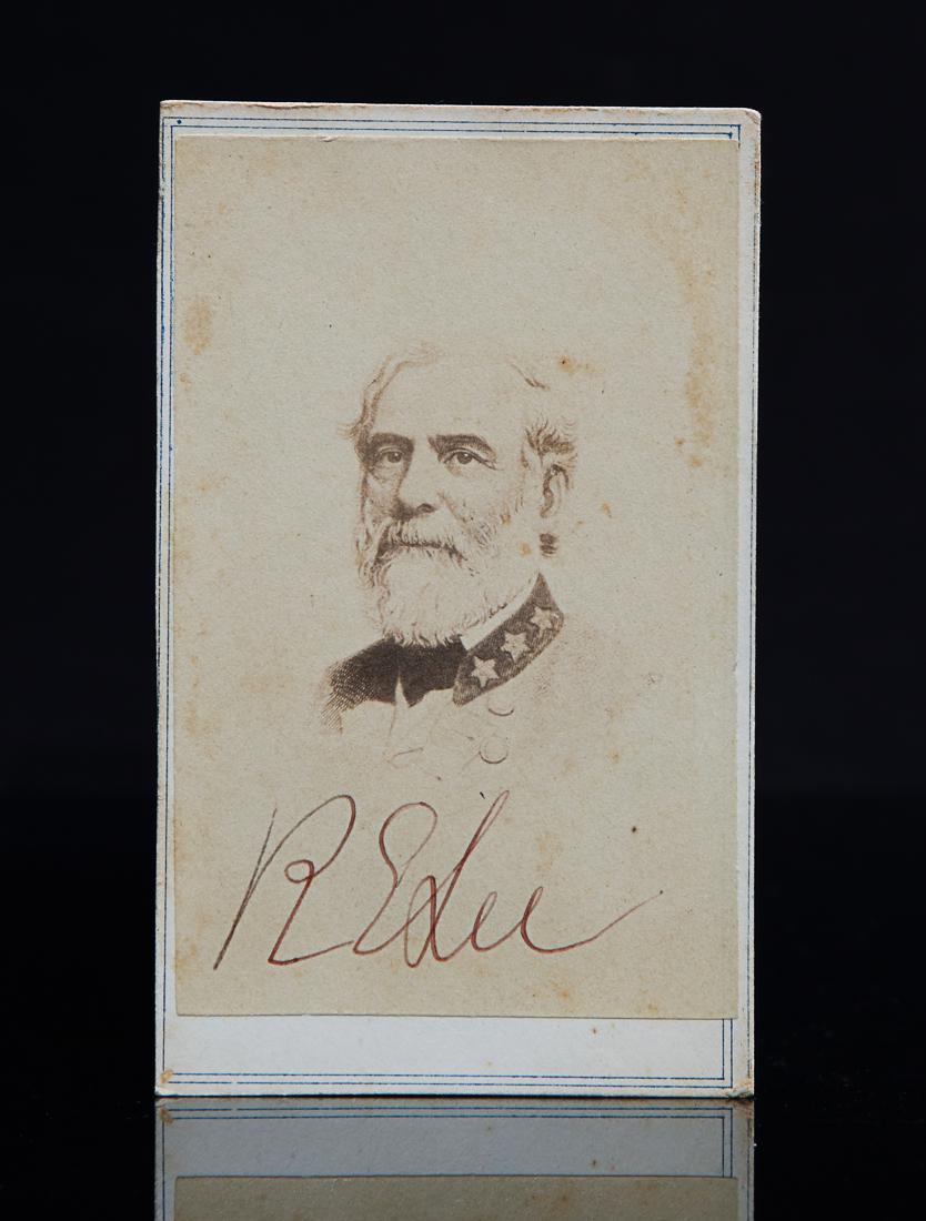 Robert E Lee Signed Card