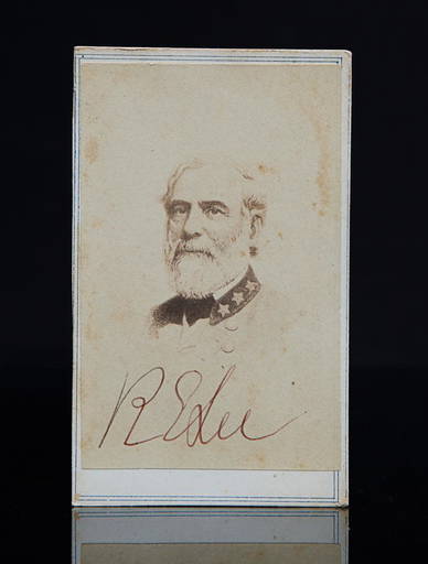 Robert E Lee Signed Card