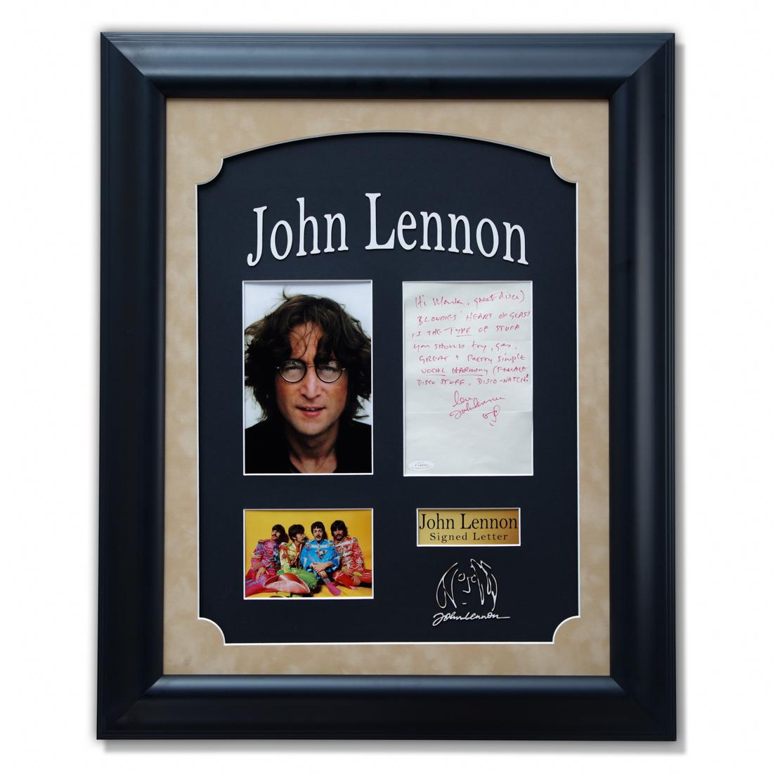John Lennon Signed Handwritten Letter